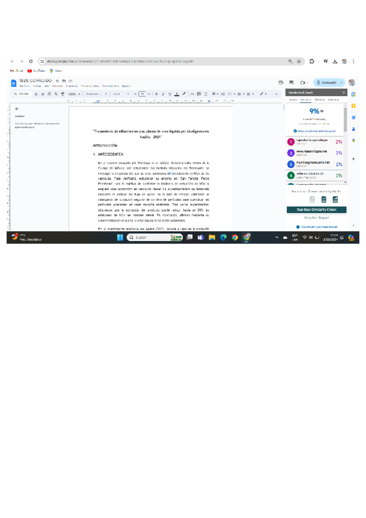 Doc1 - JBKB, - C Q : M Gmail YouTube 9 Maps TESIS CORREGIDO B L E 8 ...