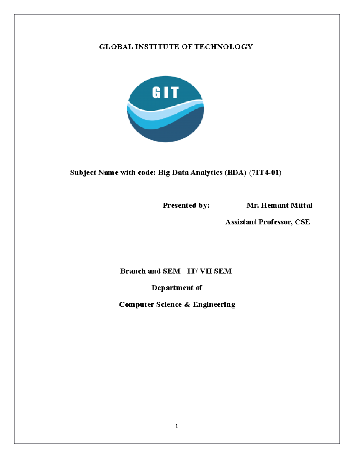 Big-data-unit 5 - Unit notes according to Rajasthan technical ...