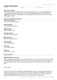 MAT-144 - College Mathematics - Studocu