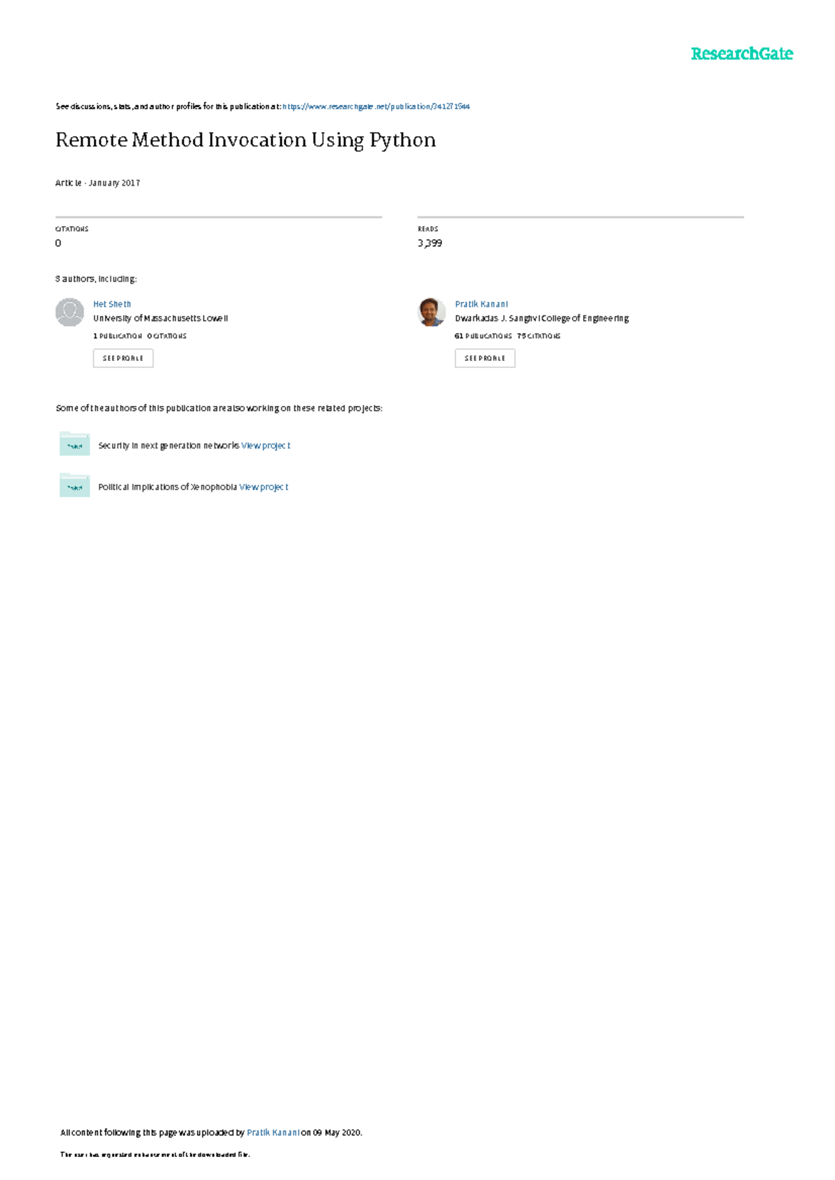 11Remote Method Invocation Using Python - Mineral processing - Studocu