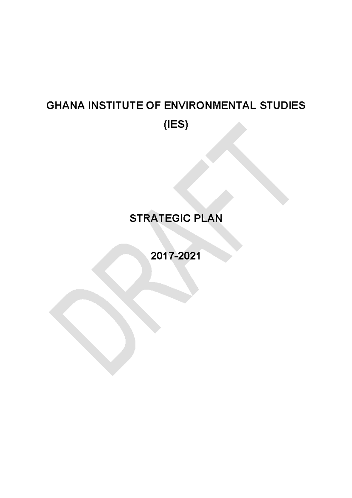 EPA Strategic Plan - GHANA INSTITUTE OF ENVIRONMENTAL STUDIES (IES ...