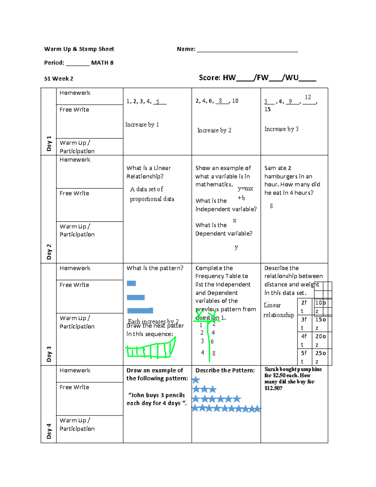 Kami Export - Ashton Neal - Math 8 - Warm Up - S1 - Week 2 - Warm Up ...
