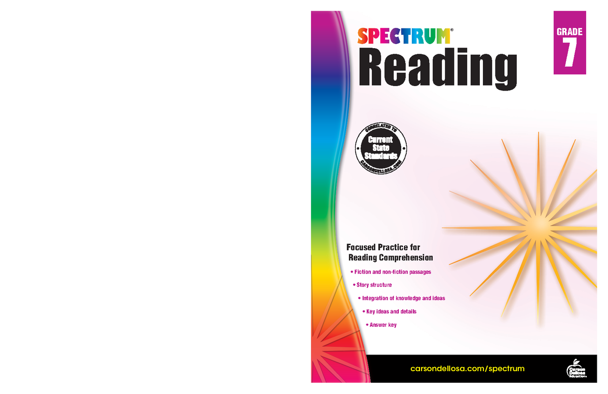 Spectrum Reading 7 - it is not cheap. - carsondellosa/spectrum Focused ...