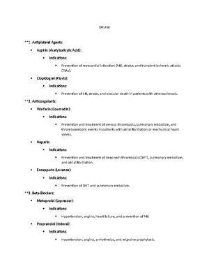 Anticoagulants - Hfhncngd g - ANTICOAGULANTS 1. Warfarin (Coumadin ...