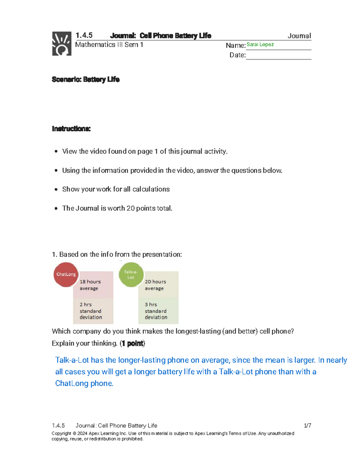 1.4.5 Journal - Cell Phone Battery Life (Journal) - Journal: Cell Phone ...