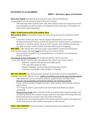 SS446 Economics OF Latin America - Midterm - ECONOMICS OF LATIN AMERICA ...