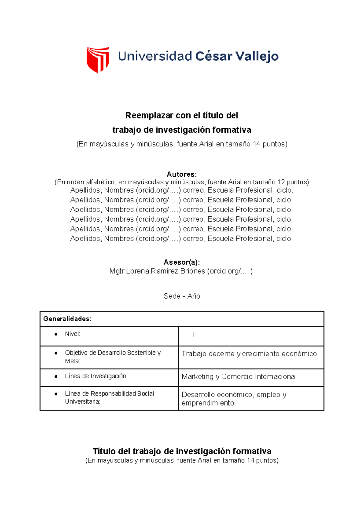 Esquema TIF Nivel I (1,2 y 3 ciclo) - Reemplazar con el título del ...