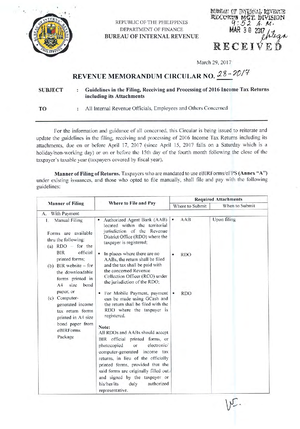 RMC No. 27-2022 - tax rule - REVENUE MEMORANDUM CIRCULAR NO. 27-2022 ...