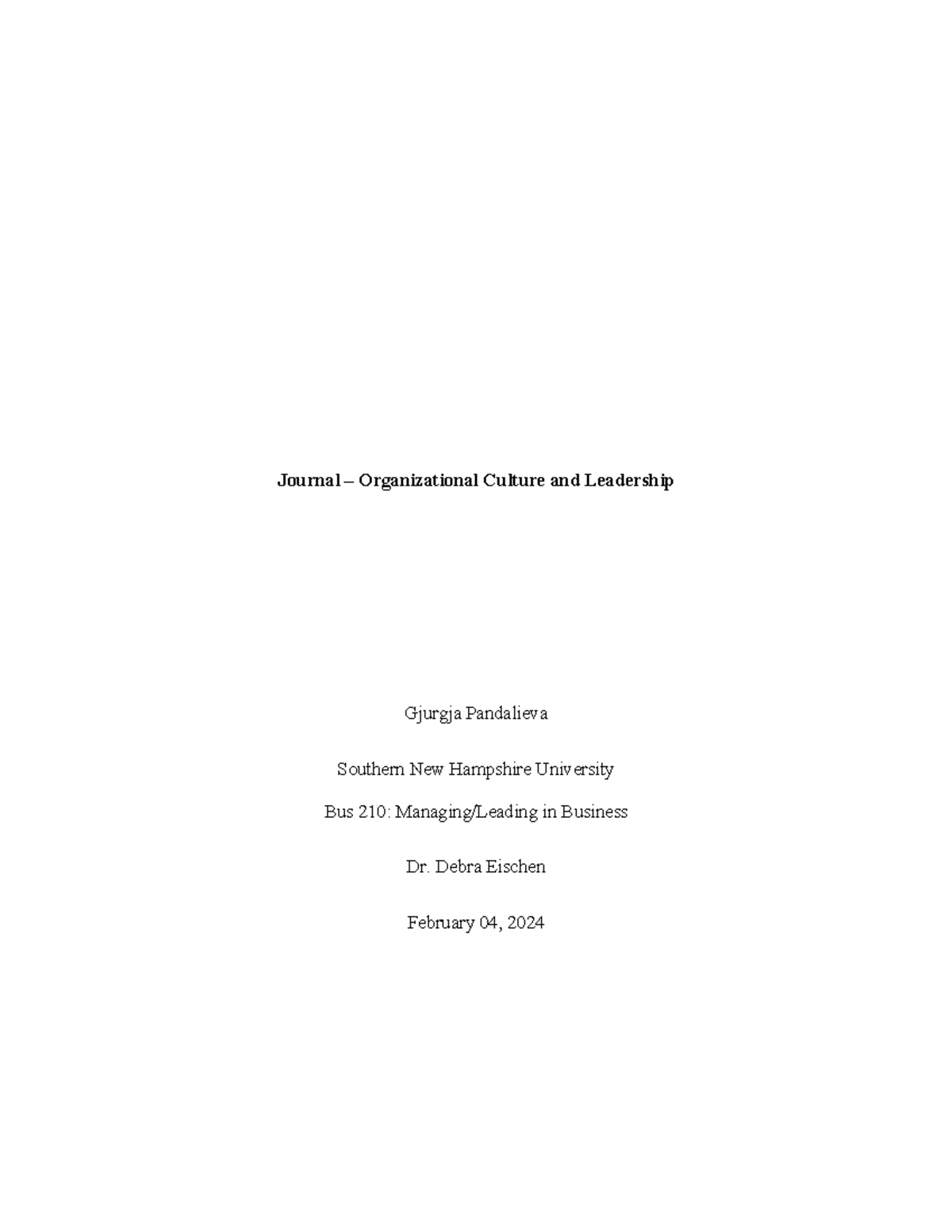 Journal – Organizational Culture and Leadership - Journal ...