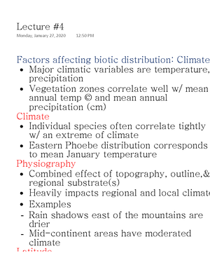 PBIO247 L1 - Notes - Geologic Timescale Eons and Eras Precambrian ...