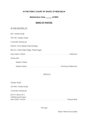 Interlocutory Application- Format- CPC- DRAFT - INTERLOCUTORY ...