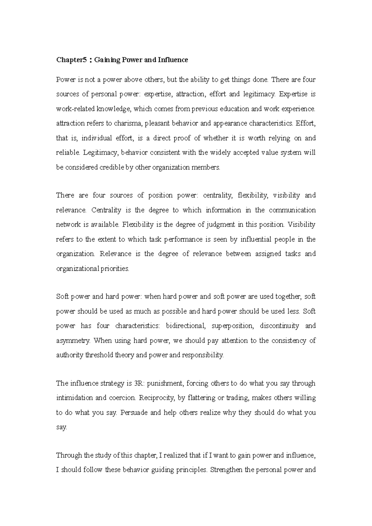 .arch Power and Influence - Chapter ： Gaining Power and Influence Power ...