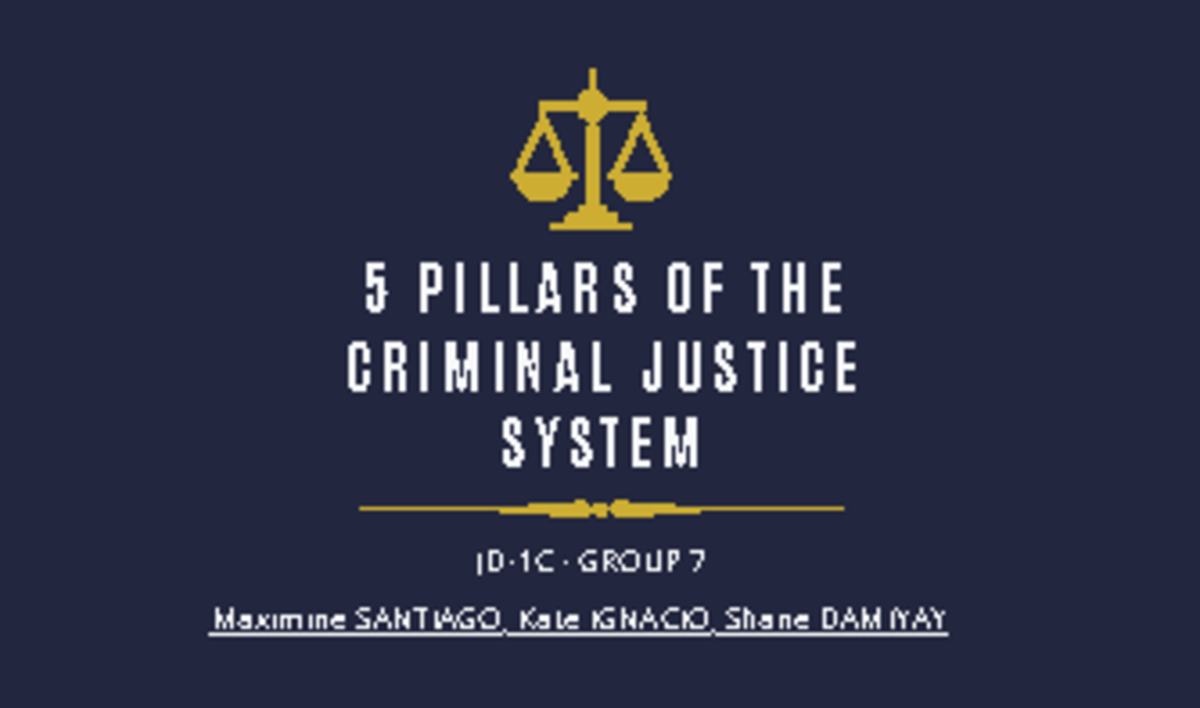 5 Pillars OF THE Criminal Justice System - 5 P I L L A R S O F T H E C ...