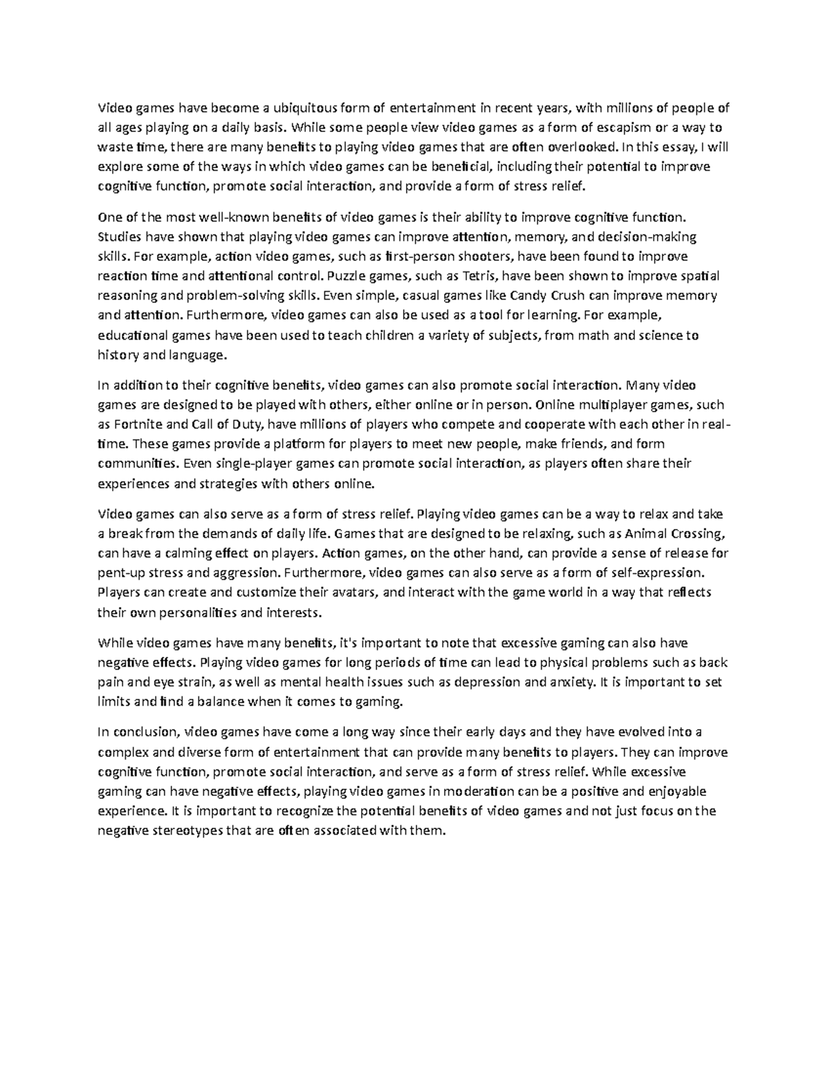 Video games - While some people view video games as a form of escapism ...