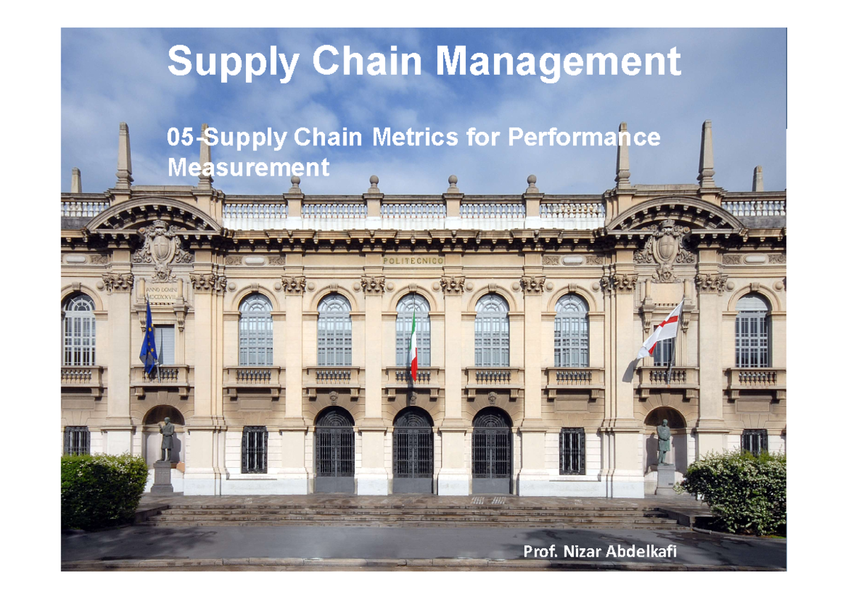 5-Supply Chain Metrics for Performance Measurement - Supply Chain ...