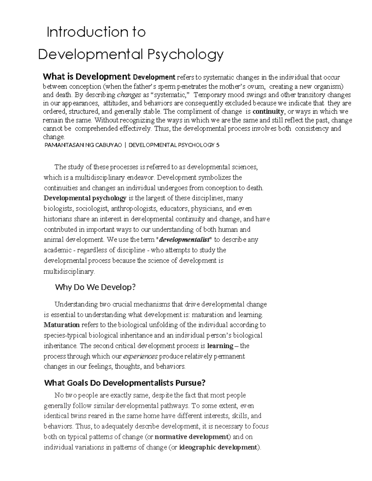 Prelim Workbook 20230221084328 - Introduction to Developmental ...