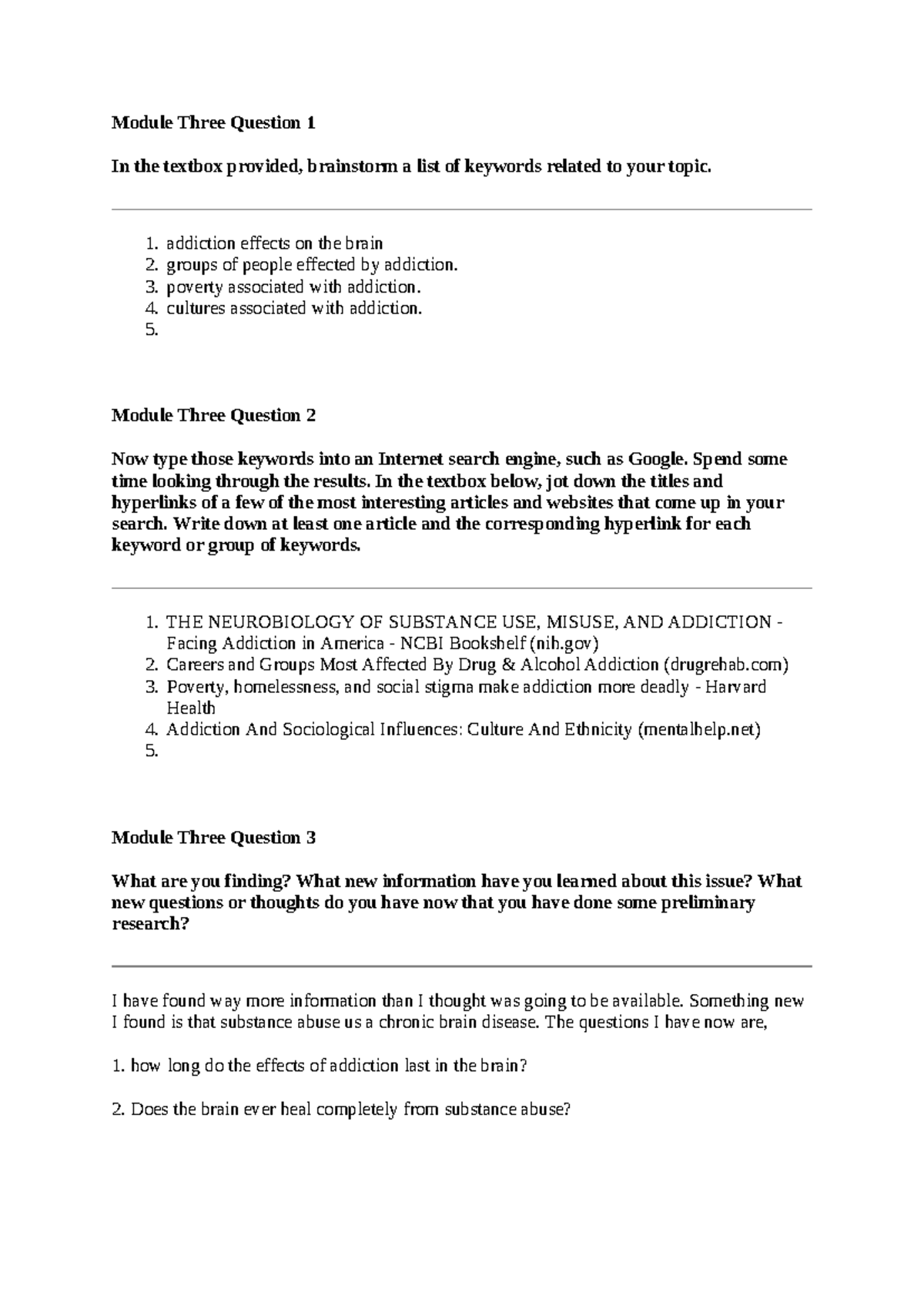 Scs200 3to1 Module Three Short Responses Module Three Question 1 In The Textbox Provided