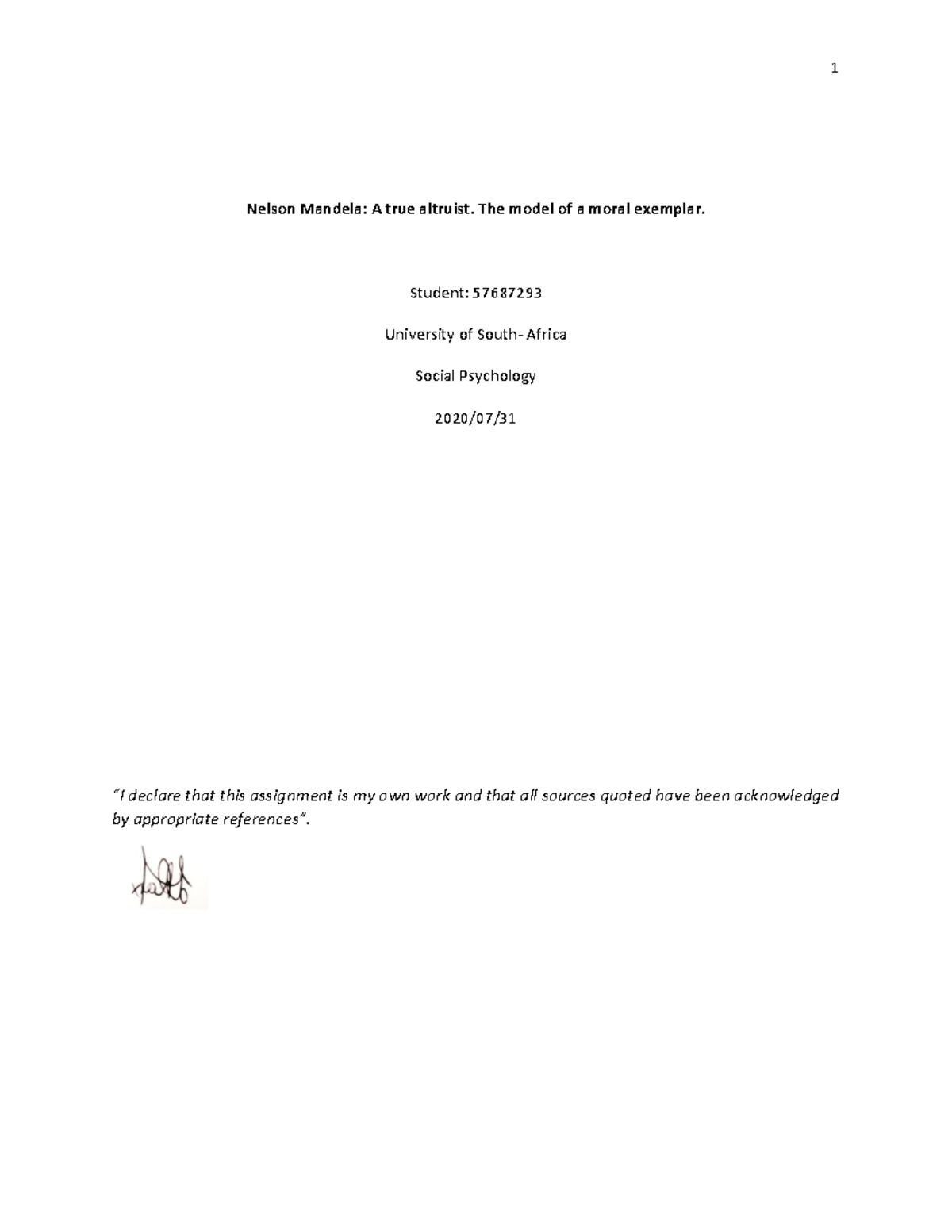 Social Psychology Assignment 2 2021 - PYC4803 - Unisa - Studocu