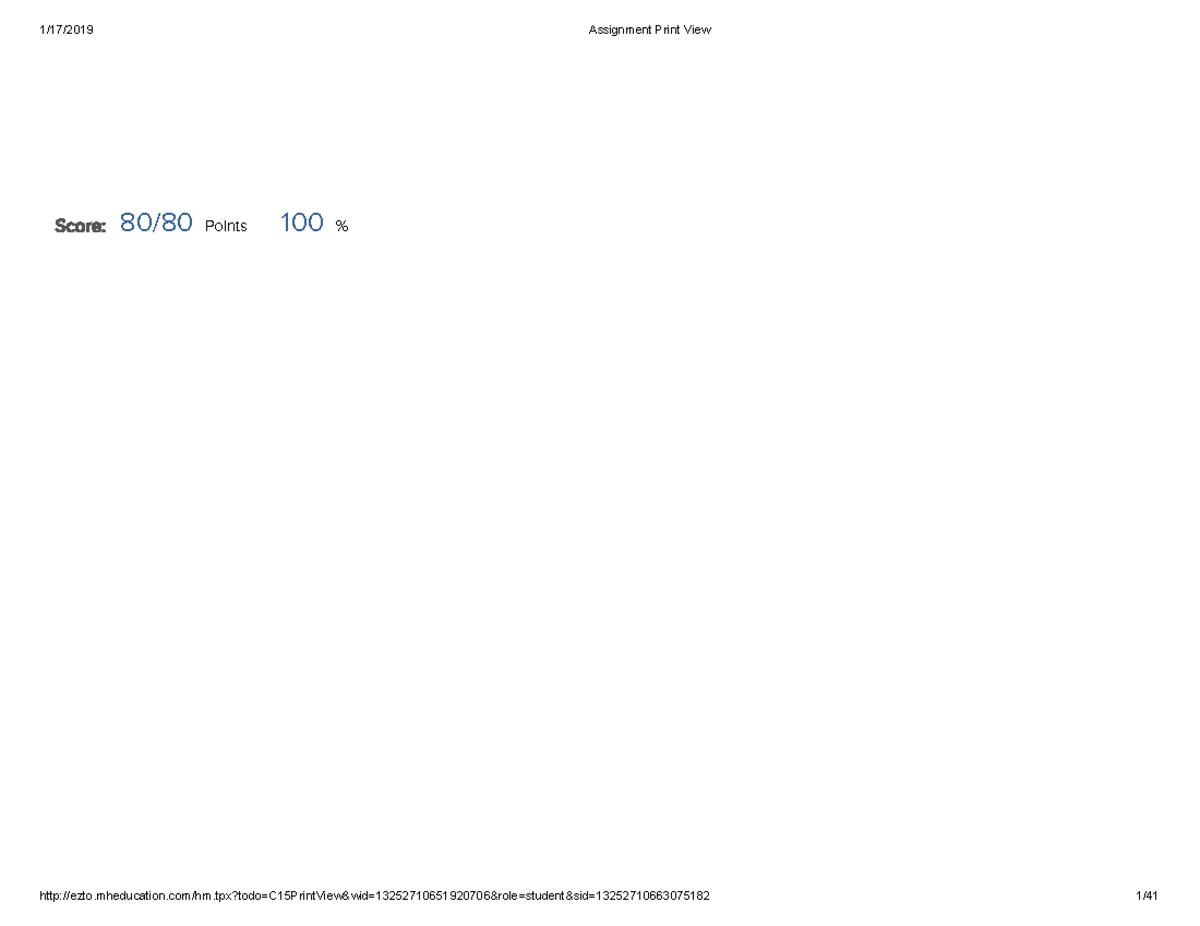 HW #03 - Second Homework Assignment - Score:Score: 80/80 Points 100 % ...