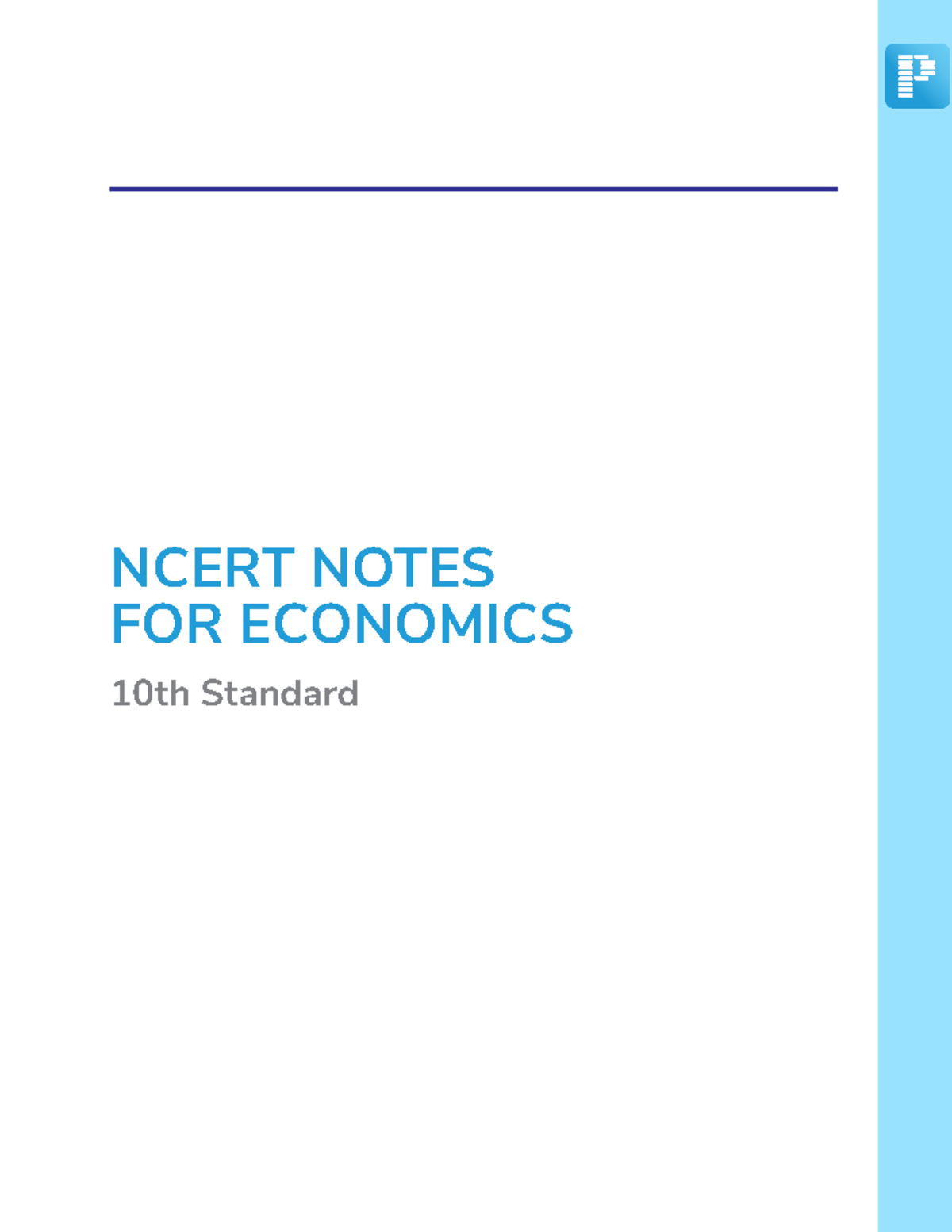 10 Theco - Summary HISTORY - NCERT NOTES FOR ECONOMICS 10th Standard ...