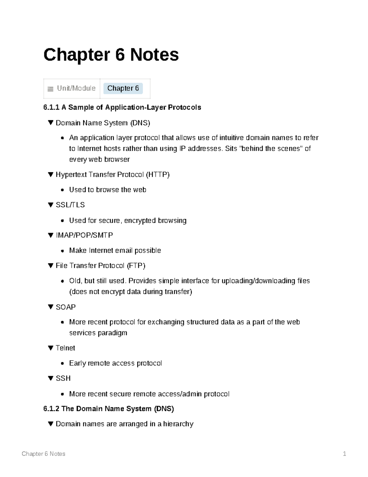 Chapter 6 Notes - Chapter 6 Notes Unit/Module Chapter 6 6.1 A Sample of ...