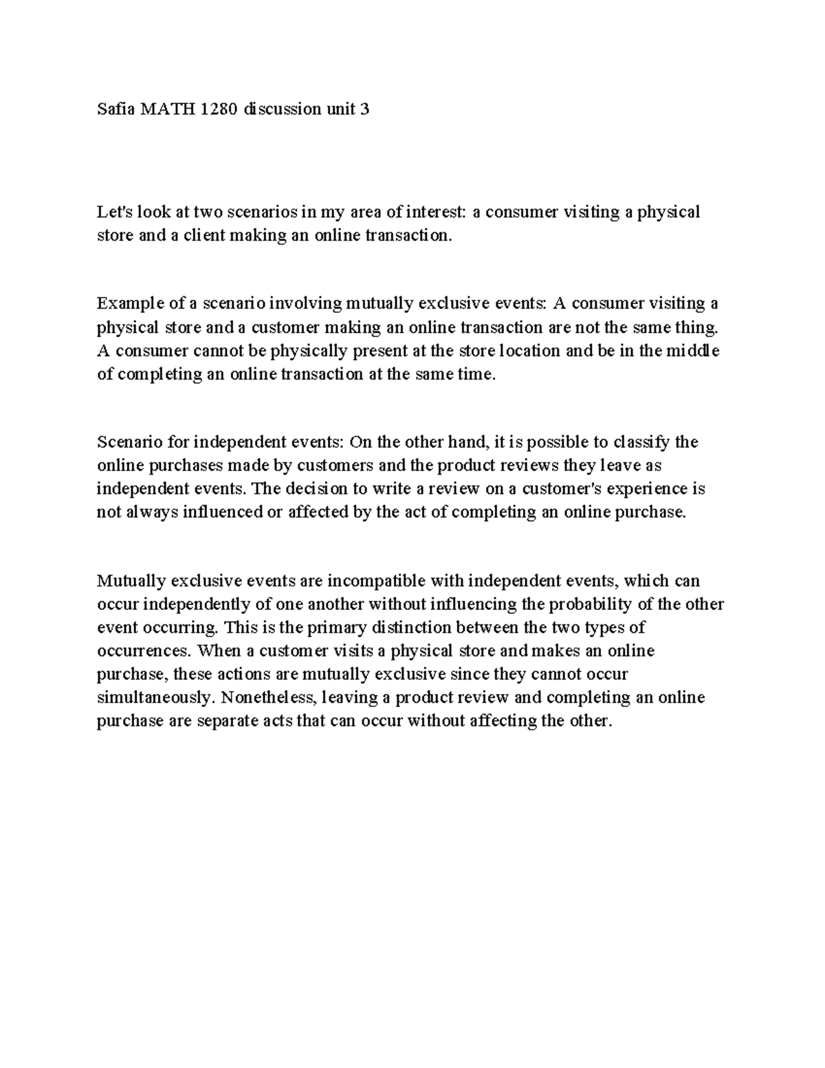 Safia MATH 1280 discussion unit 3 - Safia MATH 1280 discussion unit 3 ...