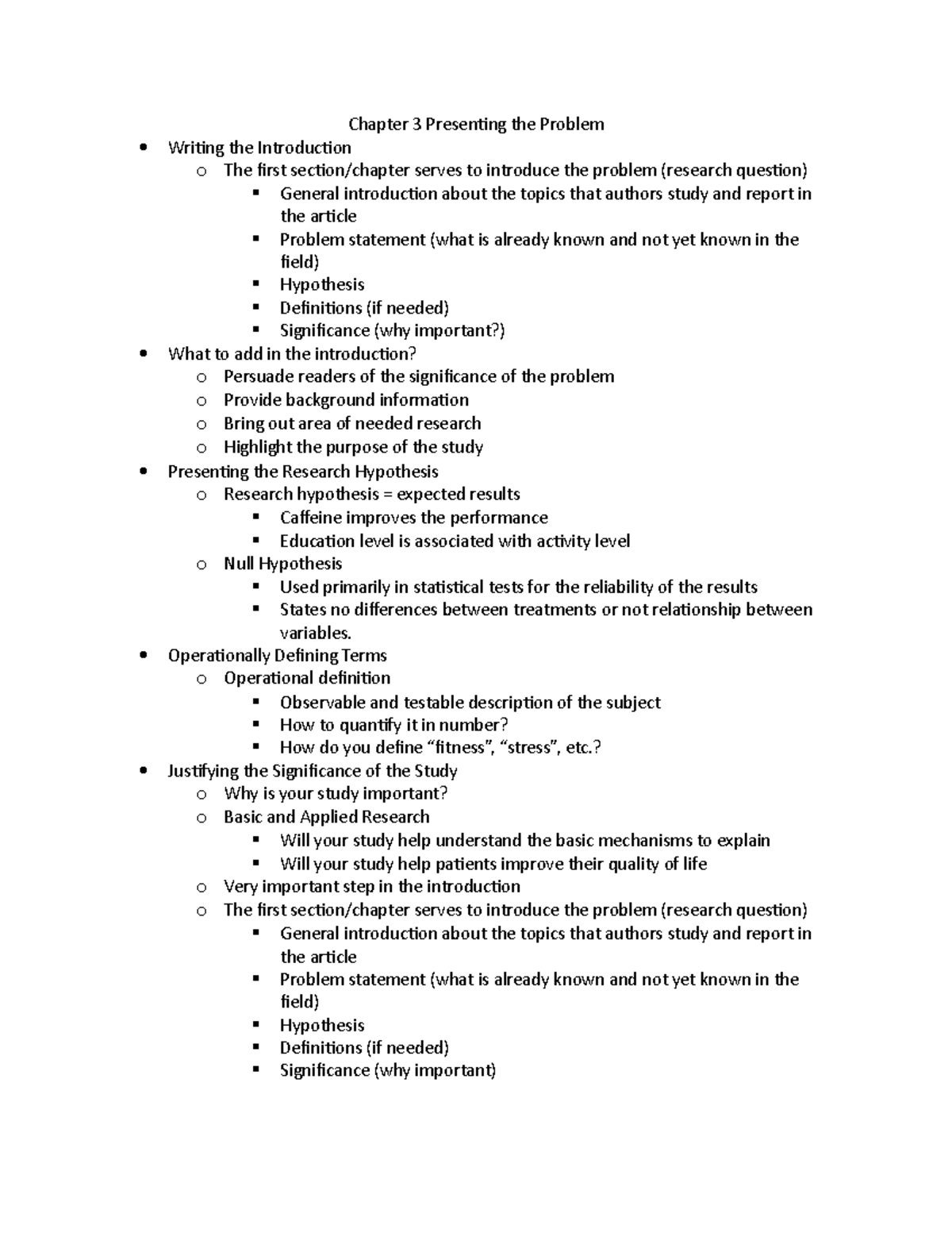 Chapter 3 Presenting the Problem - Chapter 3 Presenting the Problem ...