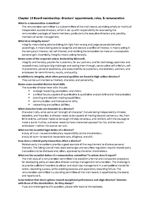 Chapters 3 & 4 - End of chapter questions and answers from textbook ...