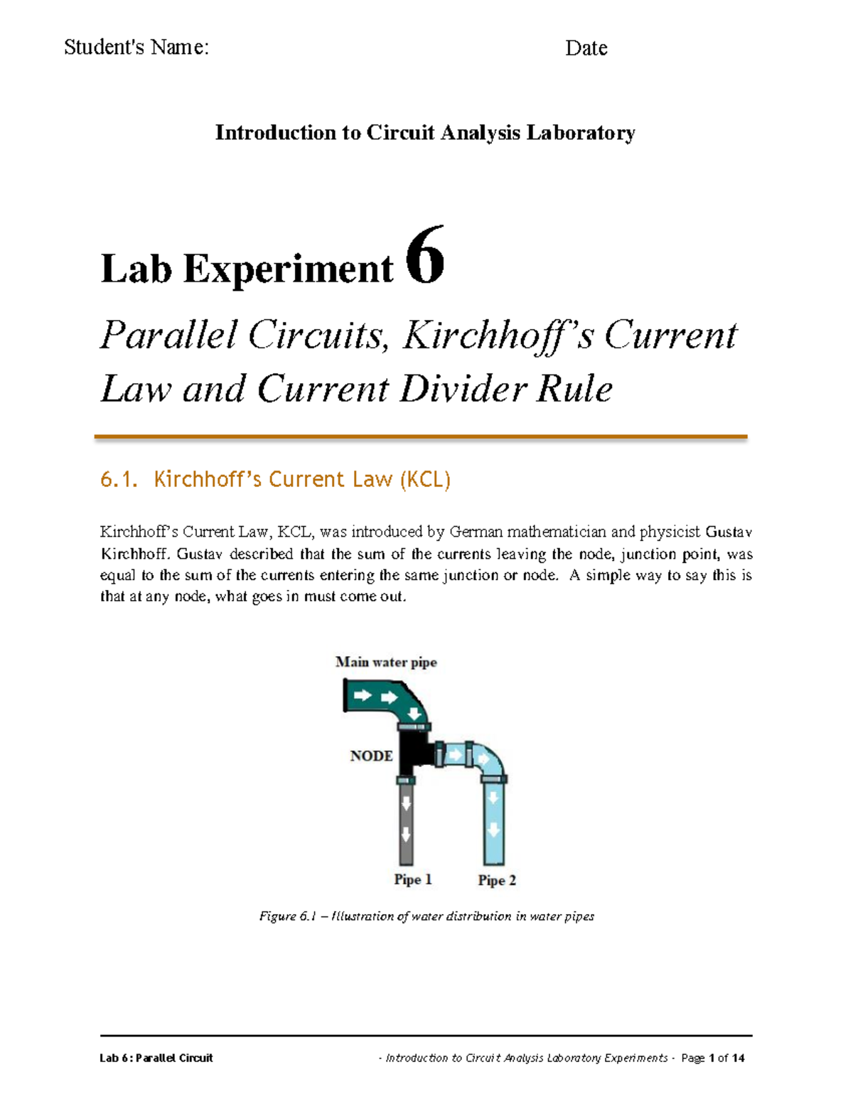 Lab 6 ET 510 ET 540 Digital Circuits - Introduction to Circuit Analysis ...
