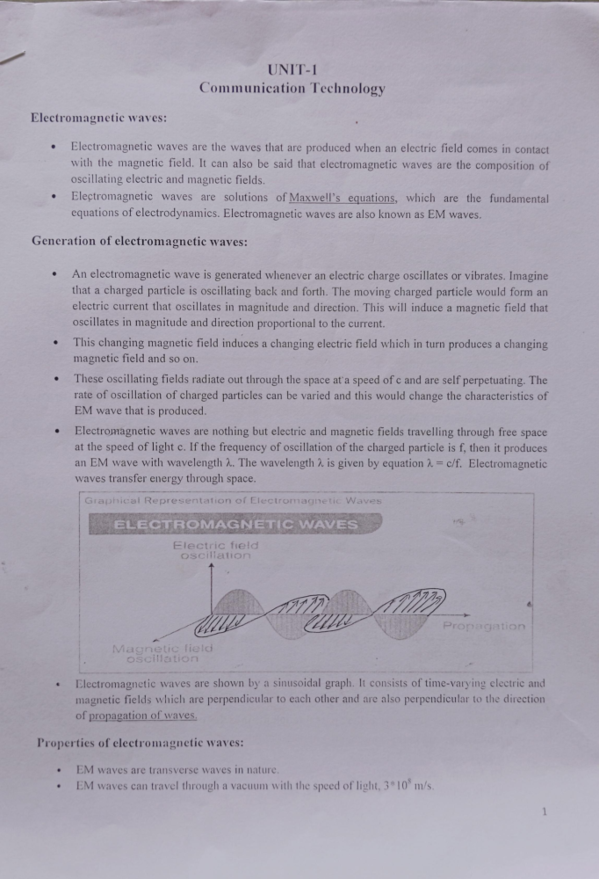 CN-Unit 1 - Computer networks unit 1 notes - UNIT- Communication ...