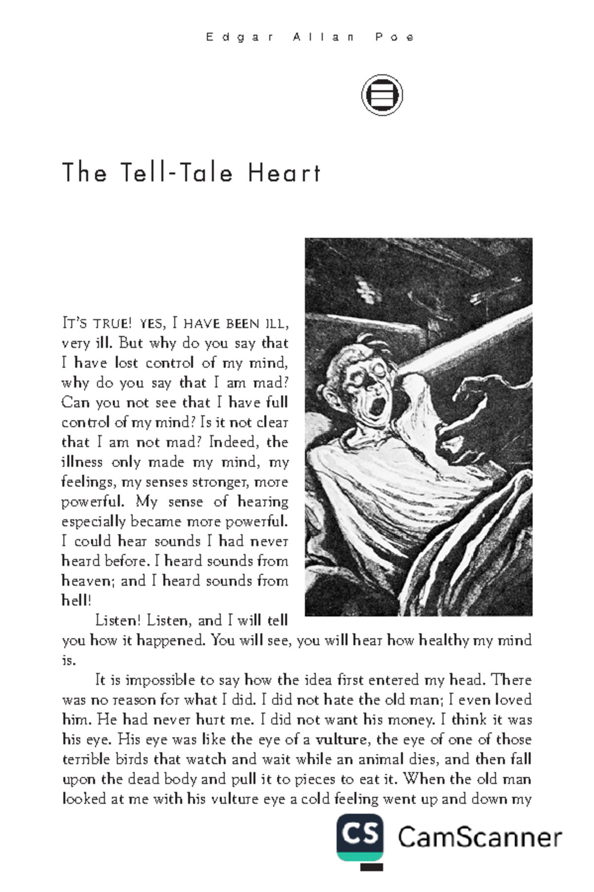 The tell-tale heart 0 - Pagsasalin sa Kontesktong Pilipino - E d g a r ...