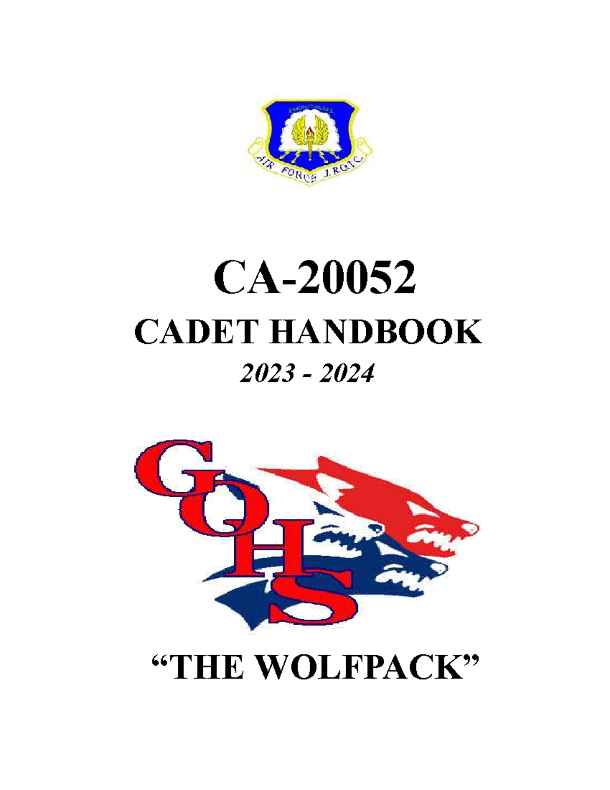 Afjrotc - Cadet Guide 2023-2024 Current as of 01 2023 - CA- CADET ...