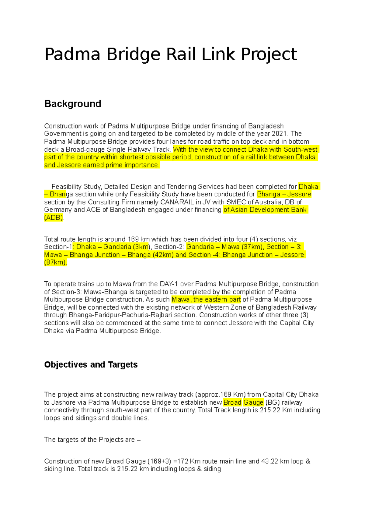 Padma Bridge rail link project - Padma Bridge Rail Link Project ...