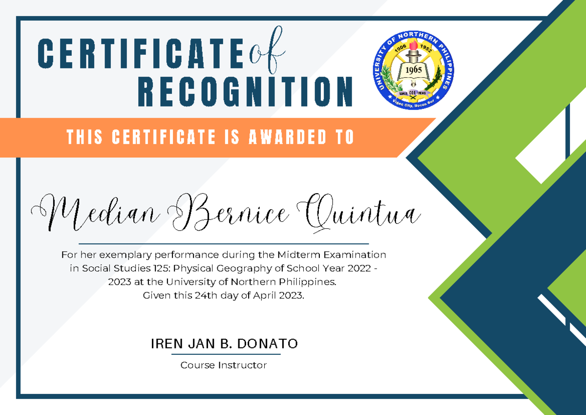 Bsed ss2 - CERTIFICATES FOR MIDTERM TOPNOTCHER - T H I S C E R T I F I ...