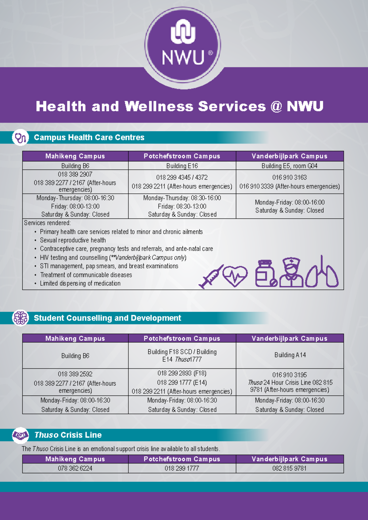 2022.12 - Notes - Health and Wellness Services @ NWU Campus Health Care ...