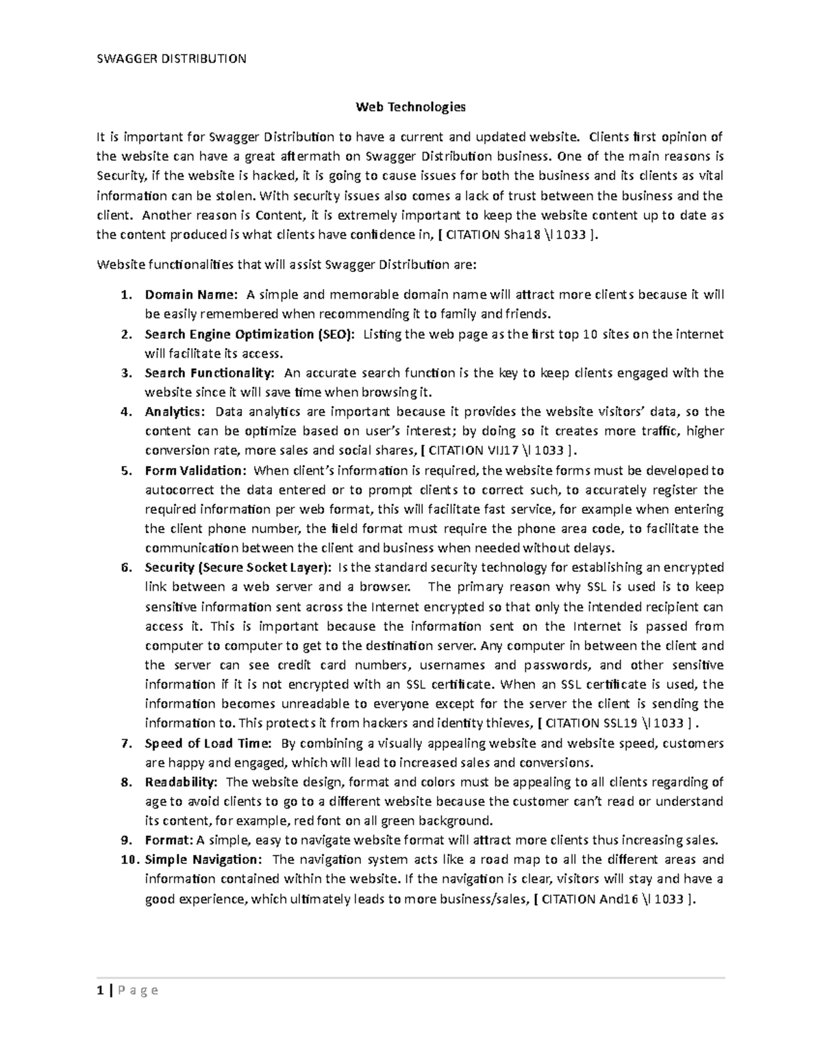 6 2 Final Project Milestone Three Web Technologies It Is Important For Swagger Distribuion To