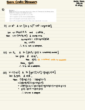 Math 102 - Applied Linear Algebra Workbook 2 - Shania Chiara Jrfomework Assignment 3 Math 102 01 ...