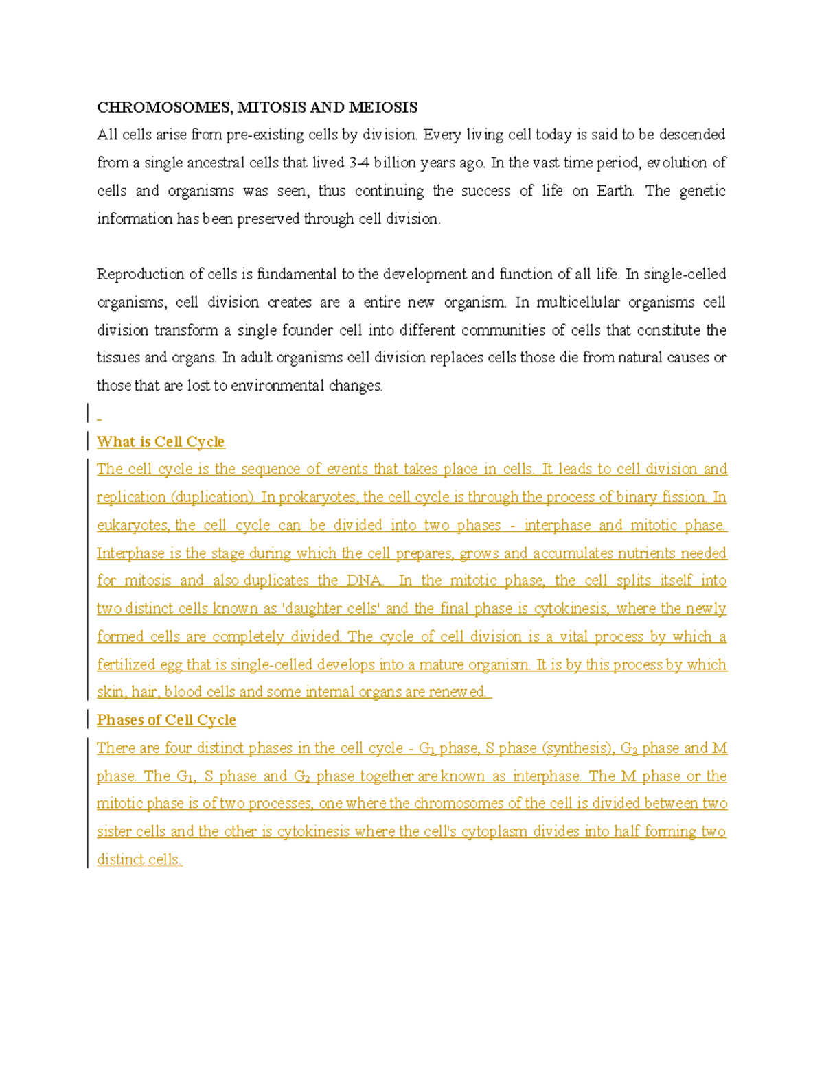 Chromosomes. Asexual REP-1-1 - CHROMOSOMES, MITOSIS AND MEIOSIS All ...