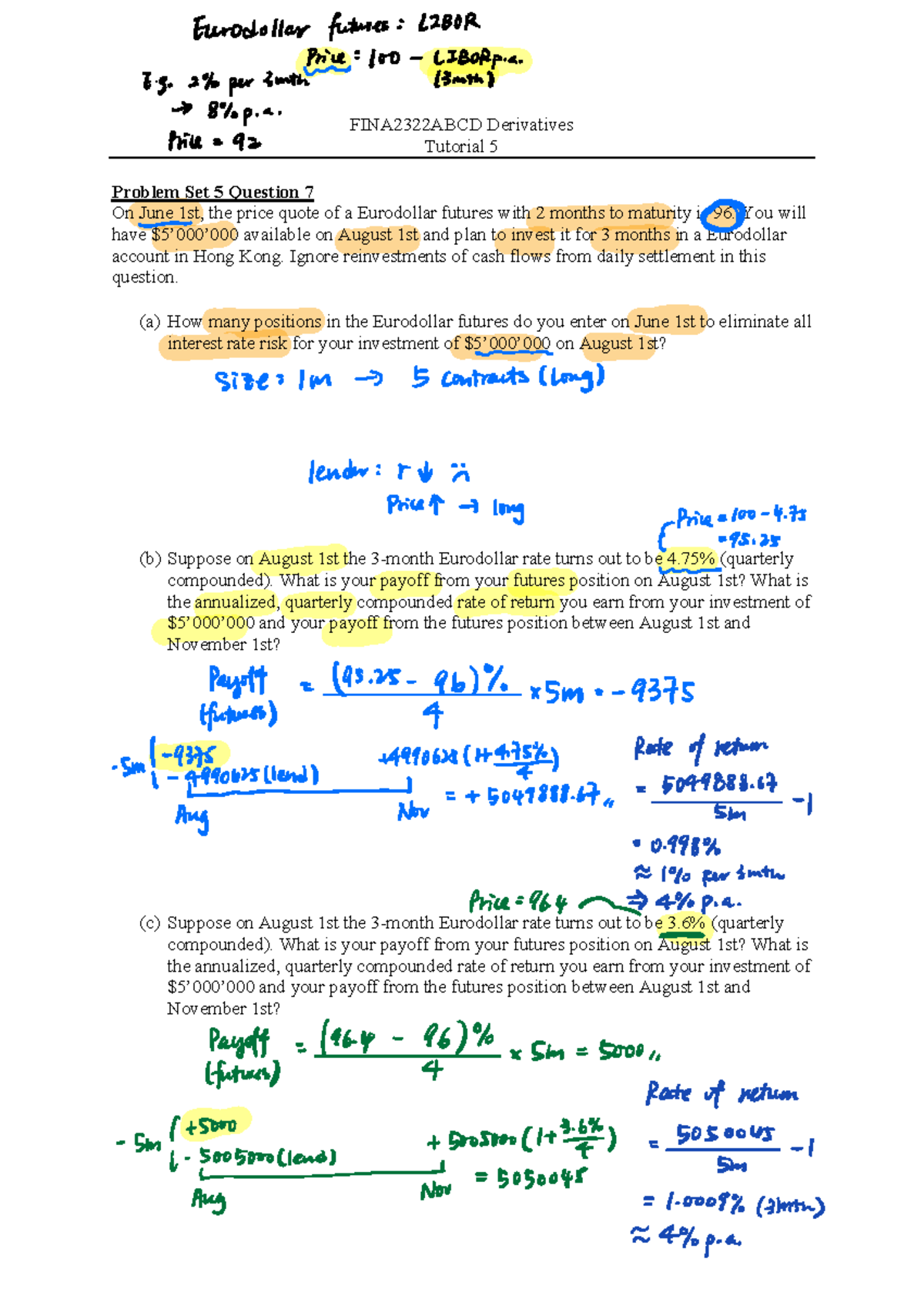 Tutorial 5 exercises notes 2021-2022 October 2021 - FINA2322ABCD ...