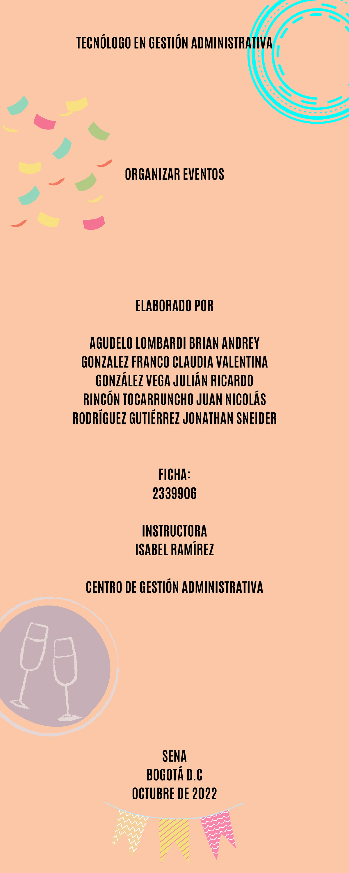 Linea del tiempo organizacion de eventos - TECNÓLOGO EN GESTIÓN ...