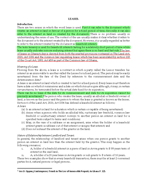Leases Notes - IP - LEASES. Introduction. There are two senses in which ...