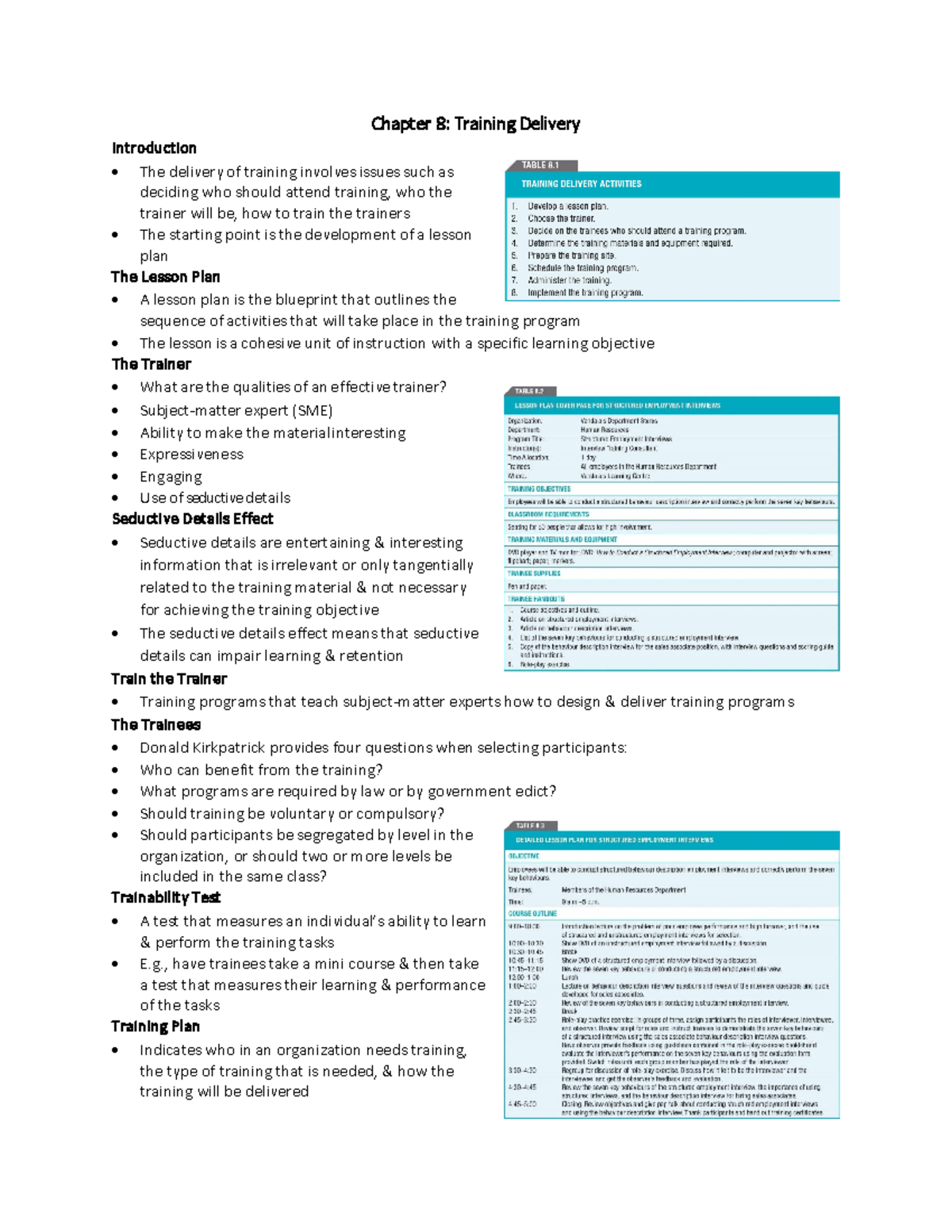 BUSN 3351 Chapter 8 - Lecture notes 8 - BUSN3351 - Douglascollege - Studocu
