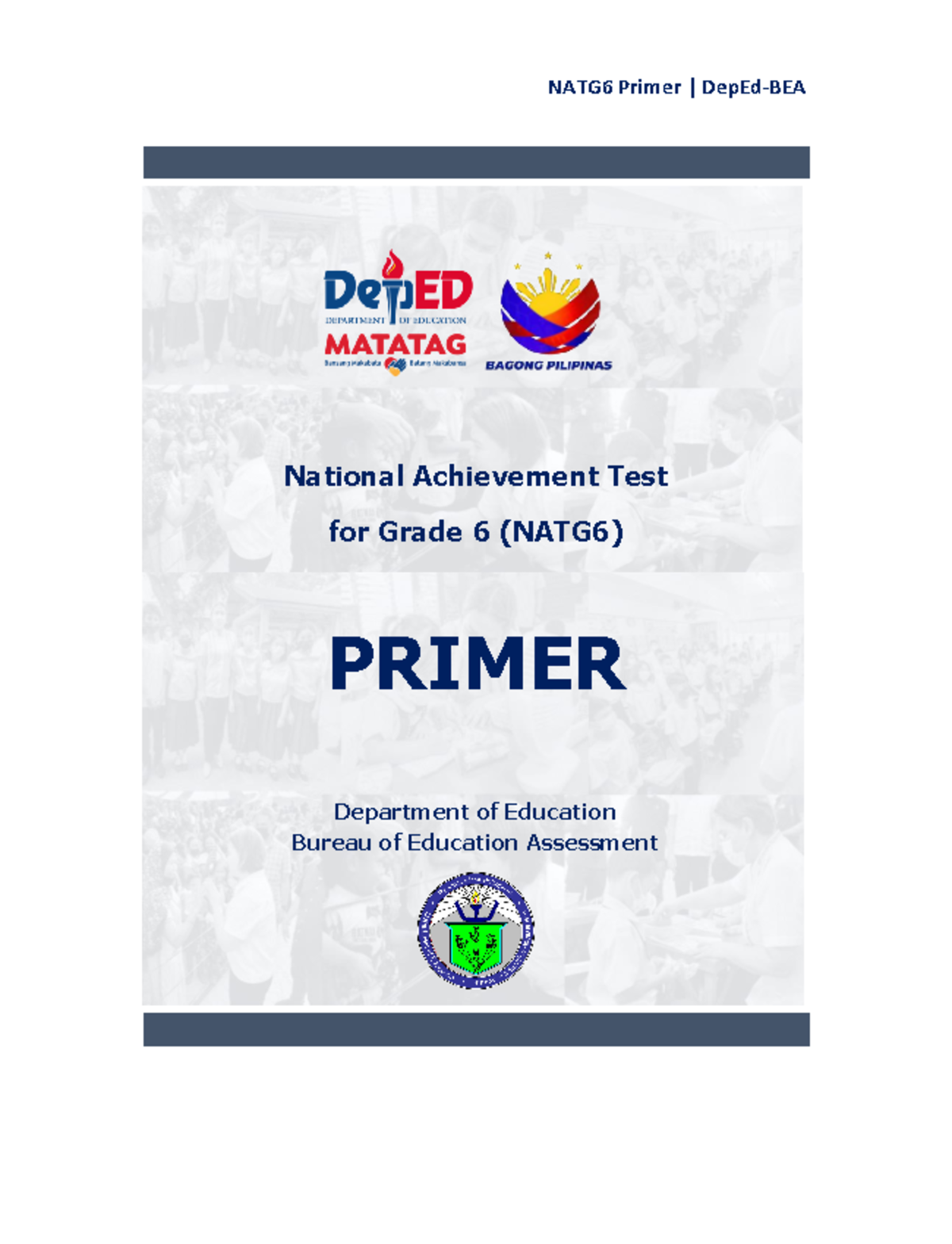 Primer NATG6 - National Achievement Test for Grade 6 (NATG 6 ) PRIMER ...