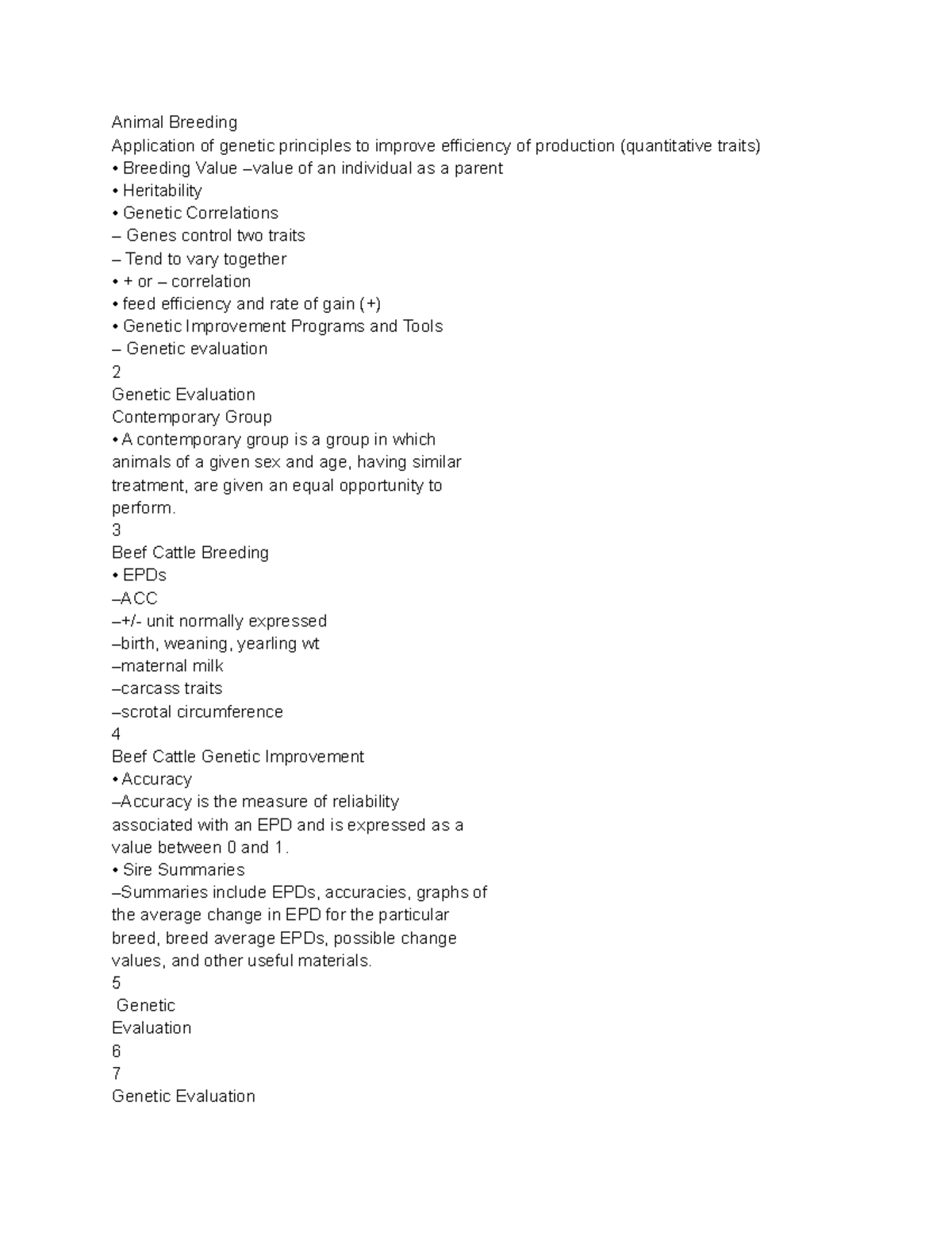 5c. Genetics And Breeding Part 3 - Animal Breeding Application of ...