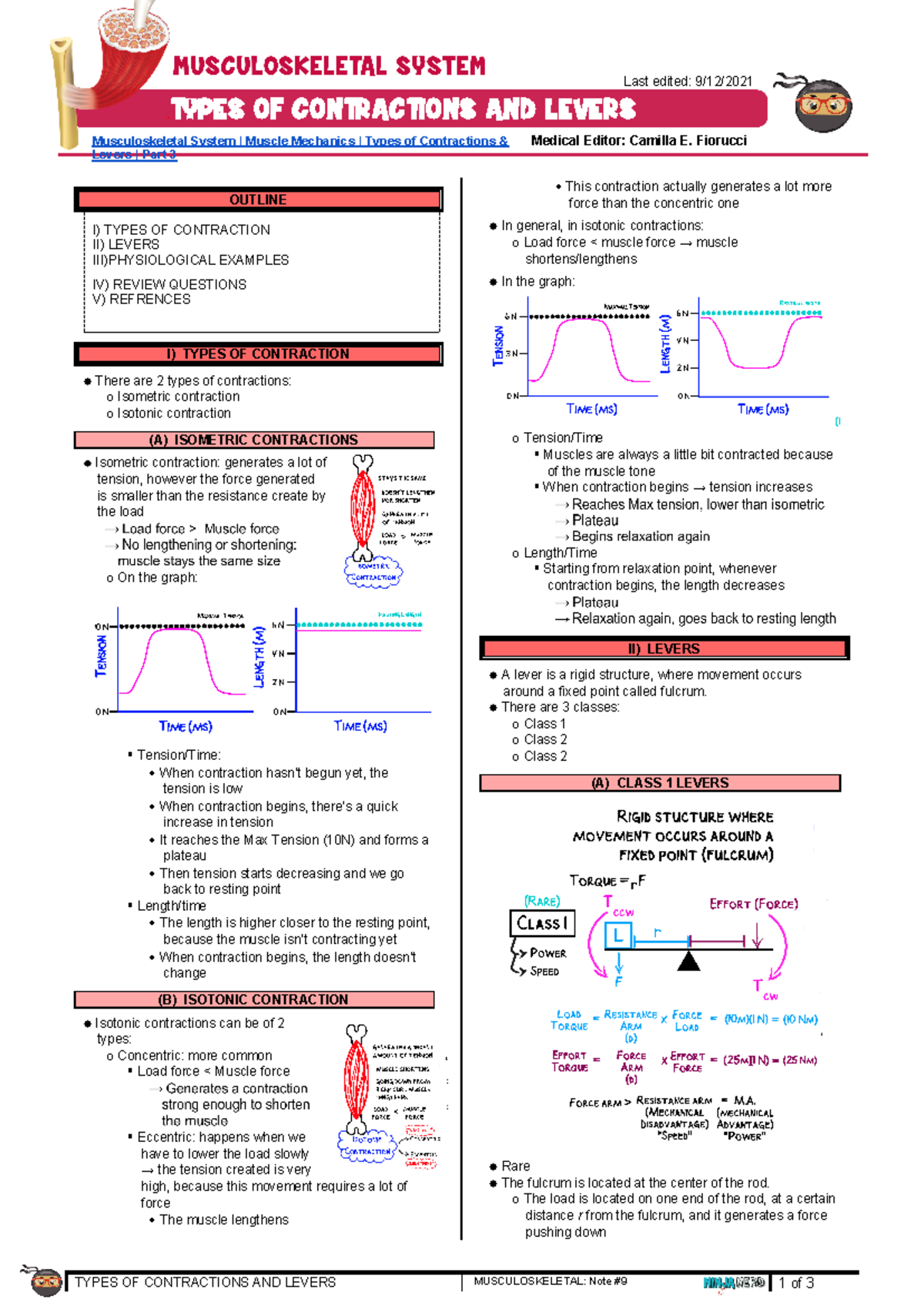Muscle Mechanics Types of Contractions Part 1 atf - TYPES OF ...