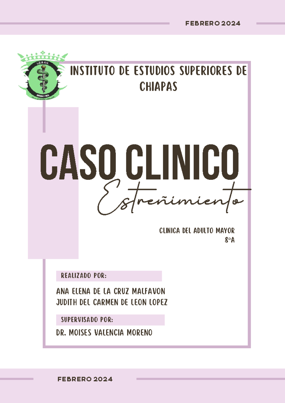 Estreñimiento AM - Aprendizaje - FEBRERO 2024 Estreñimiento SUPERVISADO ...