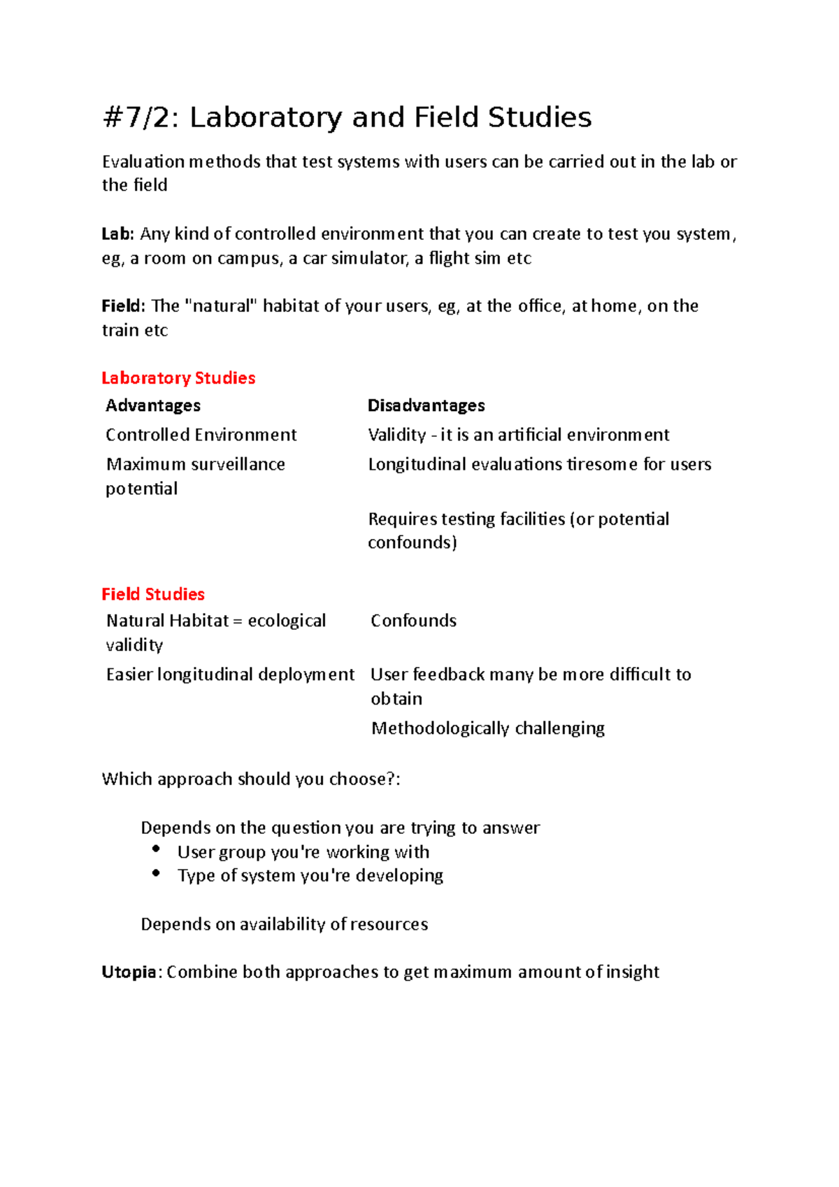 7-2 Laboratory and Field Studies - #7/2: Laboratory and Field Studies ...