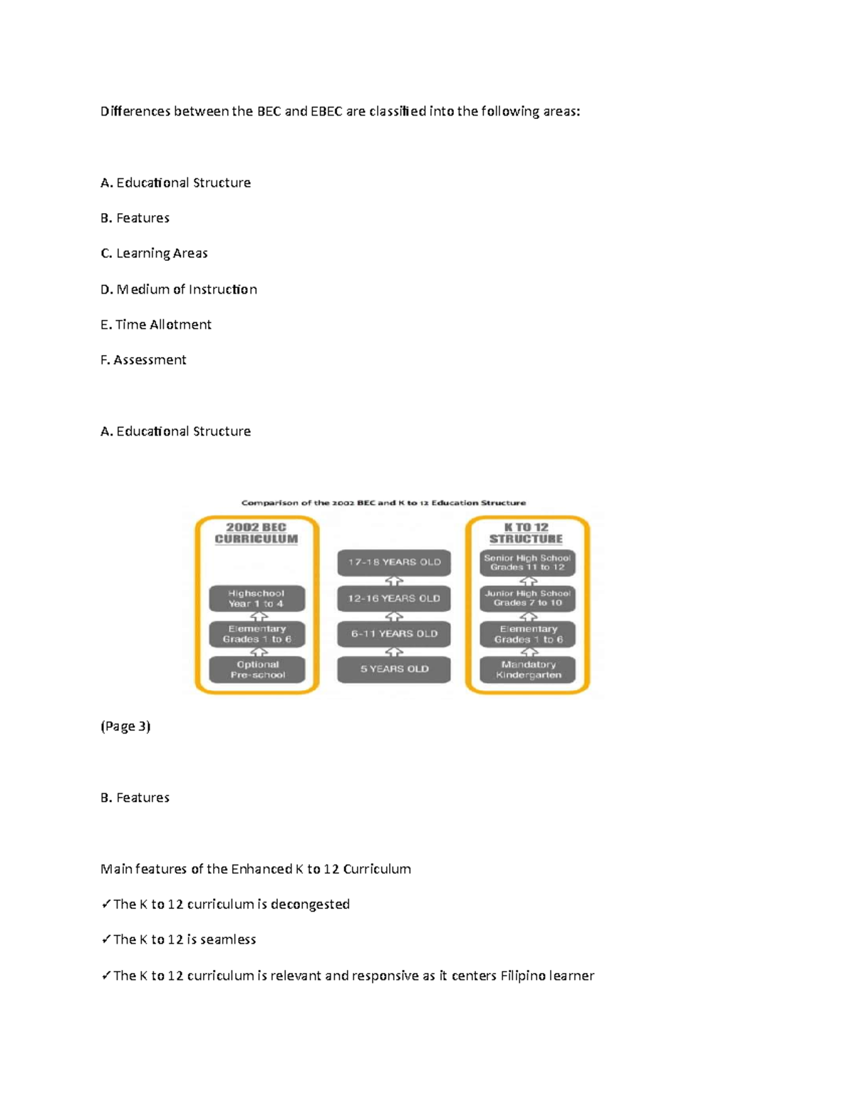 Activity - information - Differences between the BEC and EBEC are ...