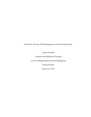 Milestone 2 - Employee Relationships and Management Preston Burkhart ...