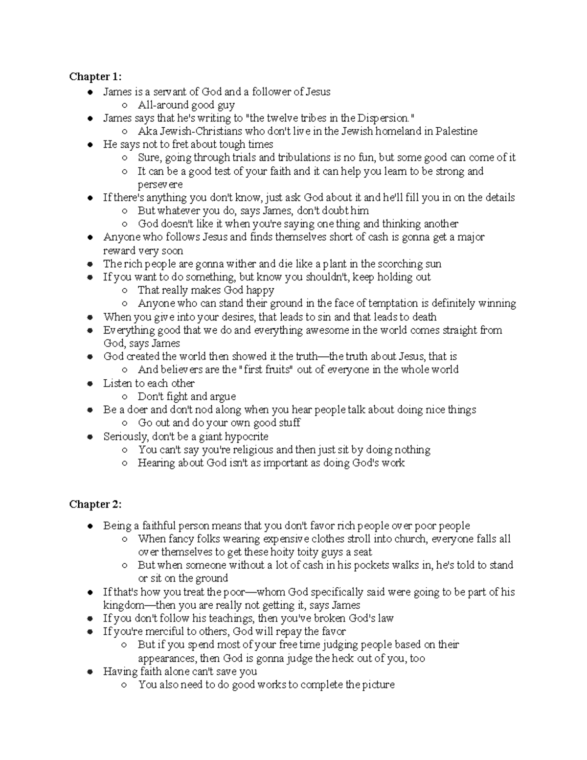 Sacred Page James Notes - Chapter 1: James is a servant of God and a ...